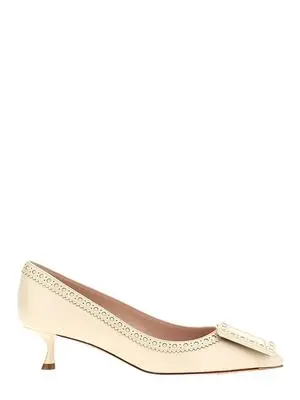 ROGER VIVIER Pumps With Buckle Detail - White