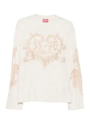 DIESEL® Long Sleeve Printed Top - Multicolor