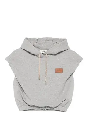 FENDI Fendi Sleeveless Cropped Hoodie