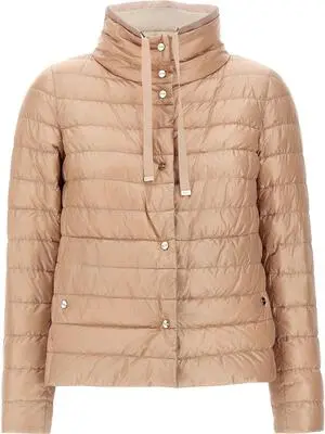 Herno Reversible Quilted Down Jacket With High Neck - Multicolor
