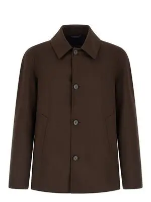 HERNO HERNO Cool Wool Jacket With Shirt Collar