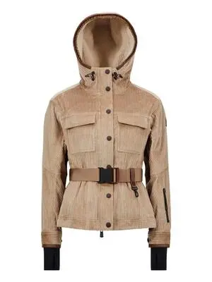 MONCLER Moncler Hague Technical Corduroy Down Jacket With Hood