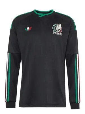 Adidas Mexico 26 Third Authentic Long Sleeve Jersey Asia Sizing - Black
