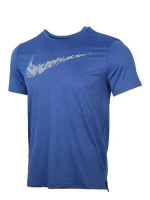 Nike Dri-fit Training Top Short Sleeve - Royal Blue