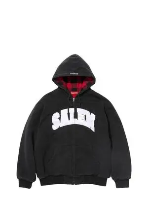 Supreme X Salem Ss26 Zip Up Hooded Sweatshirt - Black
