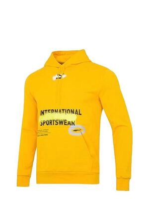 PUMA Logo Printed Hoodie - Yellow