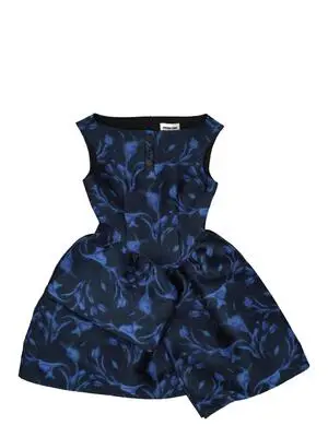 SHUSHU/TONG Asymmetric Panel Short Dress - Black