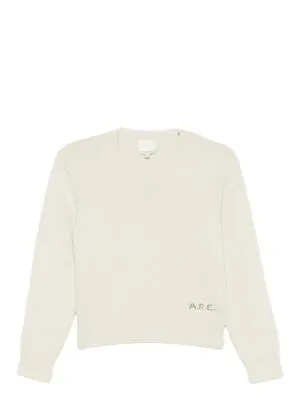 A.p.c. Ribbed Crew Neck Pullover - Multicolor