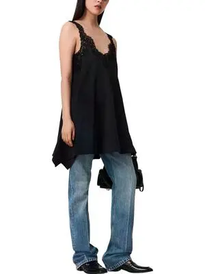 Stella McCartney Lace-trim Mini Dress - Black