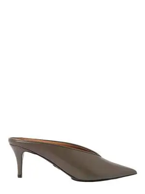 Stella McCartney Pointed-toe V-cut Mules - Brown