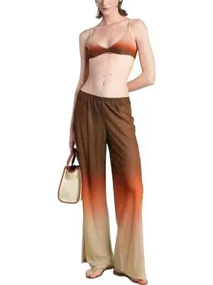 MC2 SAINT BARTH Amalia Palazzo Pants - Brown