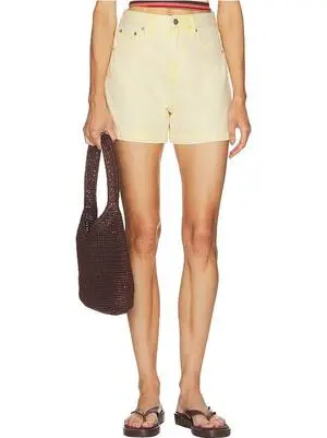 PISTOLA Saige Denim Shorts - Yellow