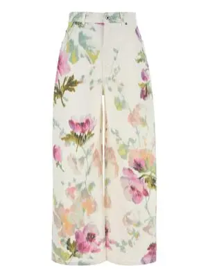 Loewe Printed Wide-leg Jeans - Multicolor