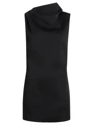 Khaite Crepe Mini Dress - Black
