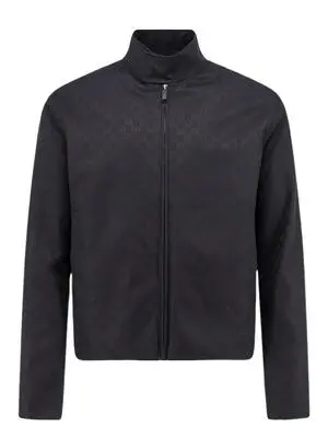 Gucci Long Sleeve Zip-up Jacket - Black