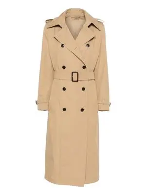 Gucci Long-sleeved Trench Coat - Nude