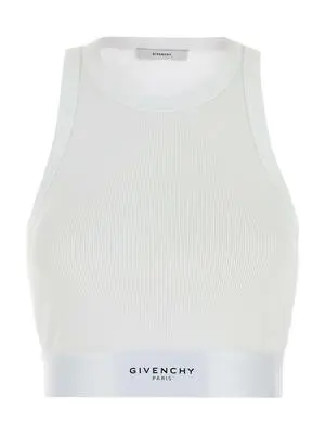 Givenchy Stretch Cotton Ribbed Top - White