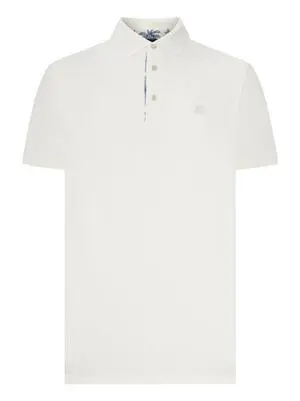 Etro Cotton Polo Shirt With Printed Details - White