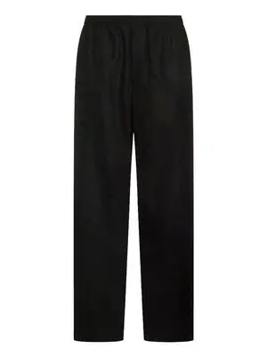 JIL SANDER Elasticated-waist Wool Trousers - Grey