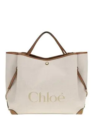 Chloé Large Carry Tote Bag - Cream