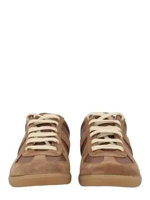 MAISON MARGIELA Replica Leather Sneakers - Brown