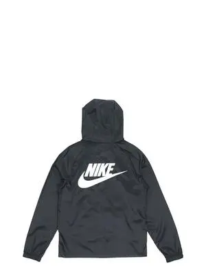 Nike Large Logo Hooded Track Jacket - Black