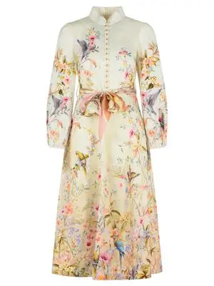 Zimmermann Rebellion Linen Long Dress - Cream