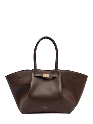DEMELLIER Medium Leather Tote Bag - Brown