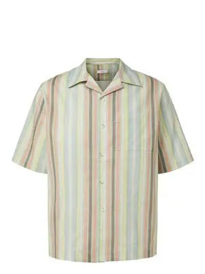 Commas Striped Linen Shirt - Multicoloured