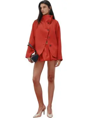 REFORMATION Blake Jacket - Red