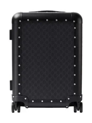 Gucci Porter Gg Canvas Carry-on Suitcase - Black