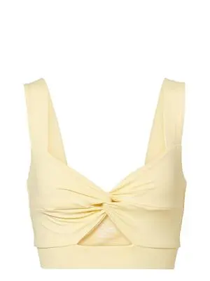 NORBA Shell Cutout Sports Bra - Yellow