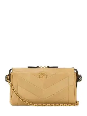 Valentino Garavani Nappa Leather Crossbody Bag - Brown