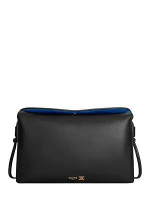 Celine Trio Leather Crossbody Bag - Black
