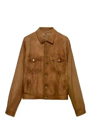 PRADA Prada Suede Jacket With Aged Finish
