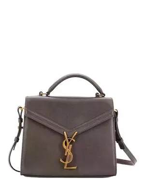 Saint Laurent Saint Laurent Cassandra Top Handle Bag Grey