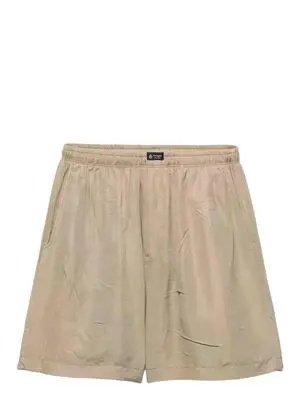 Prada Silk Bermuda Shorts - Neutrals