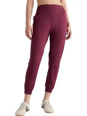 Quince Quince Ultra-Soft Mid-Rise Joggers Heather Dried Fig