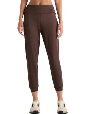 Quince Ultra-soft Mid-rise Joggers - Heather Espresso