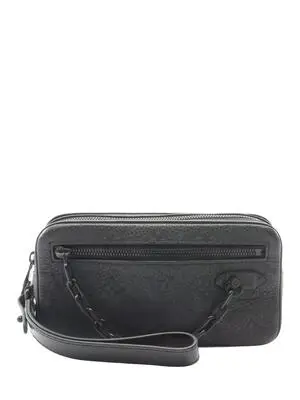 LOUIS VUITTON Monogram Taurillon Pochette Volga Clutch Bag - Grey