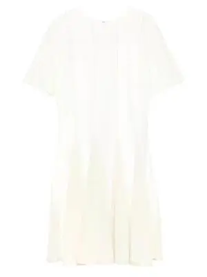 CFCL Ribbed-knit Panelled Dress - Neutrals