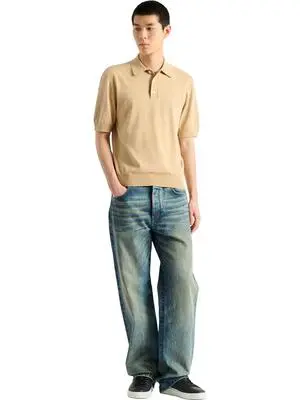 Balmain Embroidered Vintage Polo Shirt - Beige