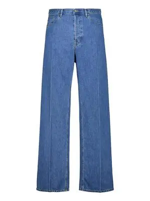VALENTINO Valentino Garavani Light Wash Denim Jeans With VLogo Detail
