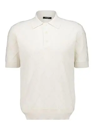 Balmain Vintage Knit Polo Shirt - White