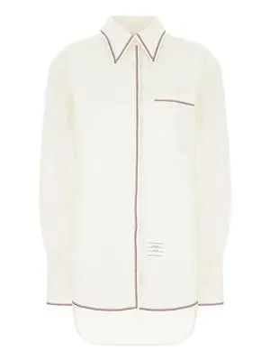 Thom Browne Button-up Shirt With Classic Collar - Multicolor