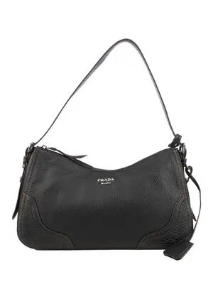 Prada Textured Leather Shoulder Bag - Multicolor