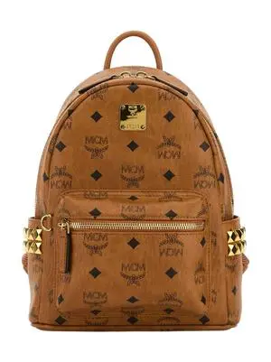Mcm Printed Canvas Mini Backpack - Multicolor