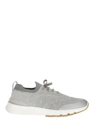 Brunello Cucinelli Techno Cotton Knit Sneakers - Grey