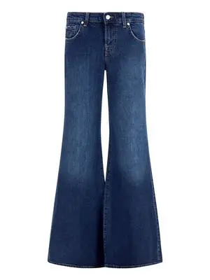 7FOR 7 For All Mankind Low-rise Flared Jeans - Blue