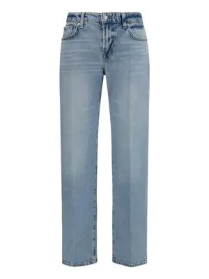 7FOR 7 For All Mankind Calie Straight Jeans - Light Blue